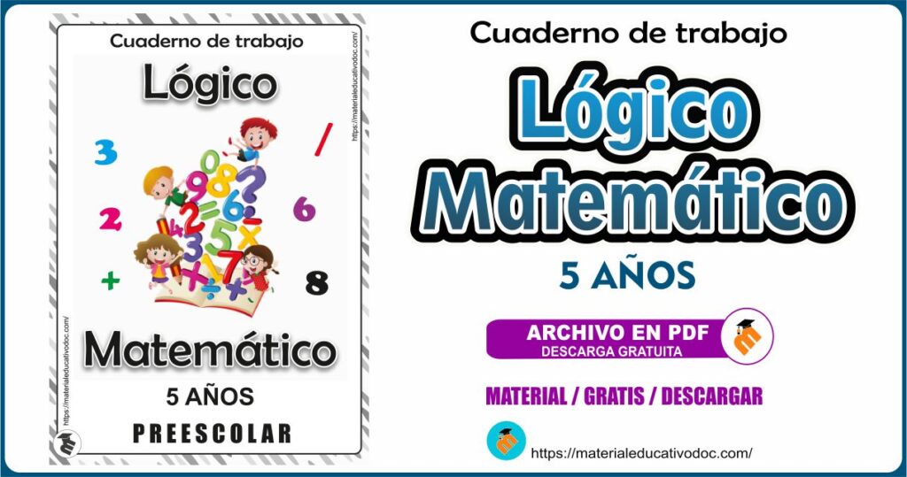 Lógico Matemático ejercicios divertidos para niños de preescolar 5 años.