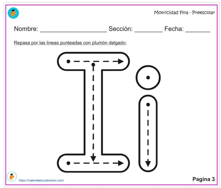 Ejercicios De Motricidad Fina De Las Vocales Ficha 3 Material