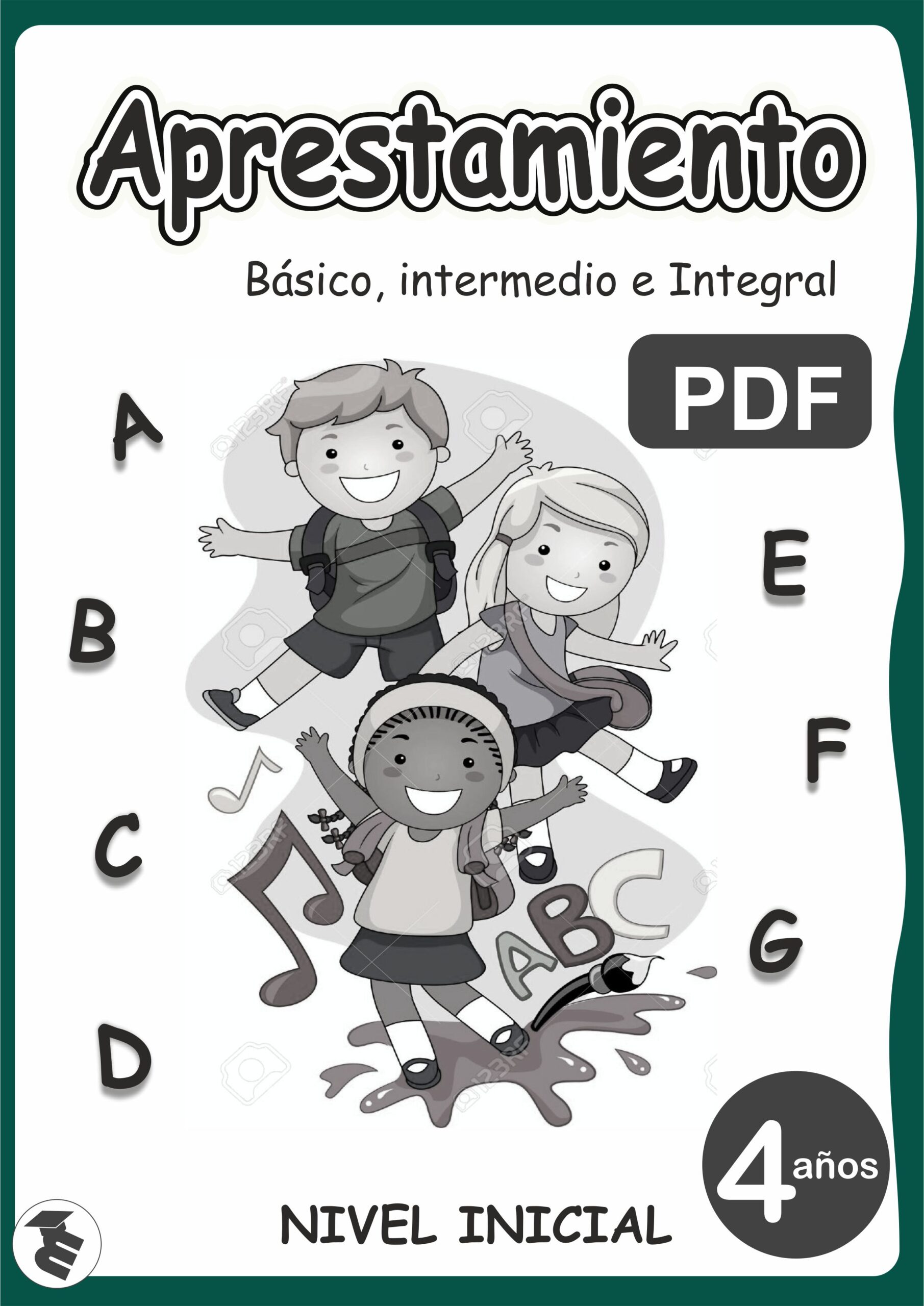 Cuaderno de Aprestamiento Infantil para niños de 4 años