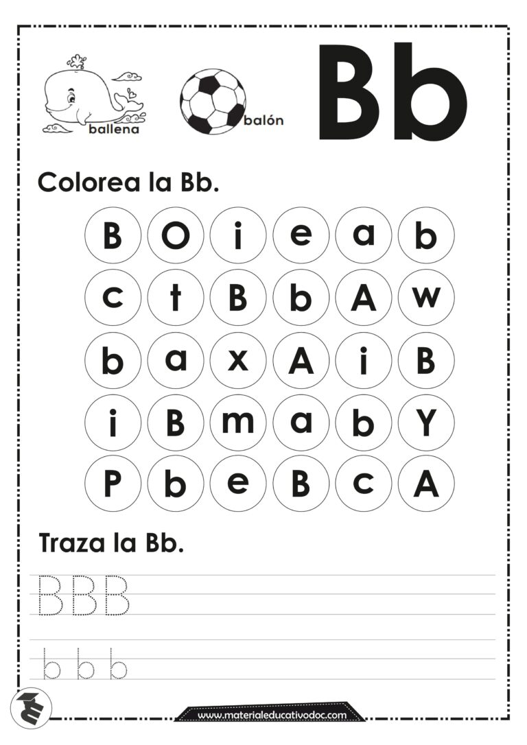 Cuaderno Abecedario Traza y Colorea | Preescolar y primaria.