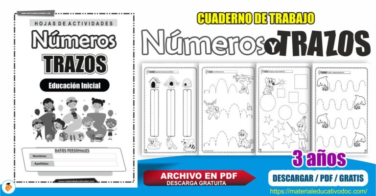 Cuadernillo de trazos y escritura de los números del 11 al 20