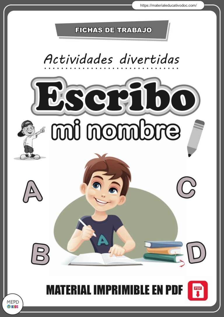 Actividades de escritura "Escribo y Coloreo mi nombre"