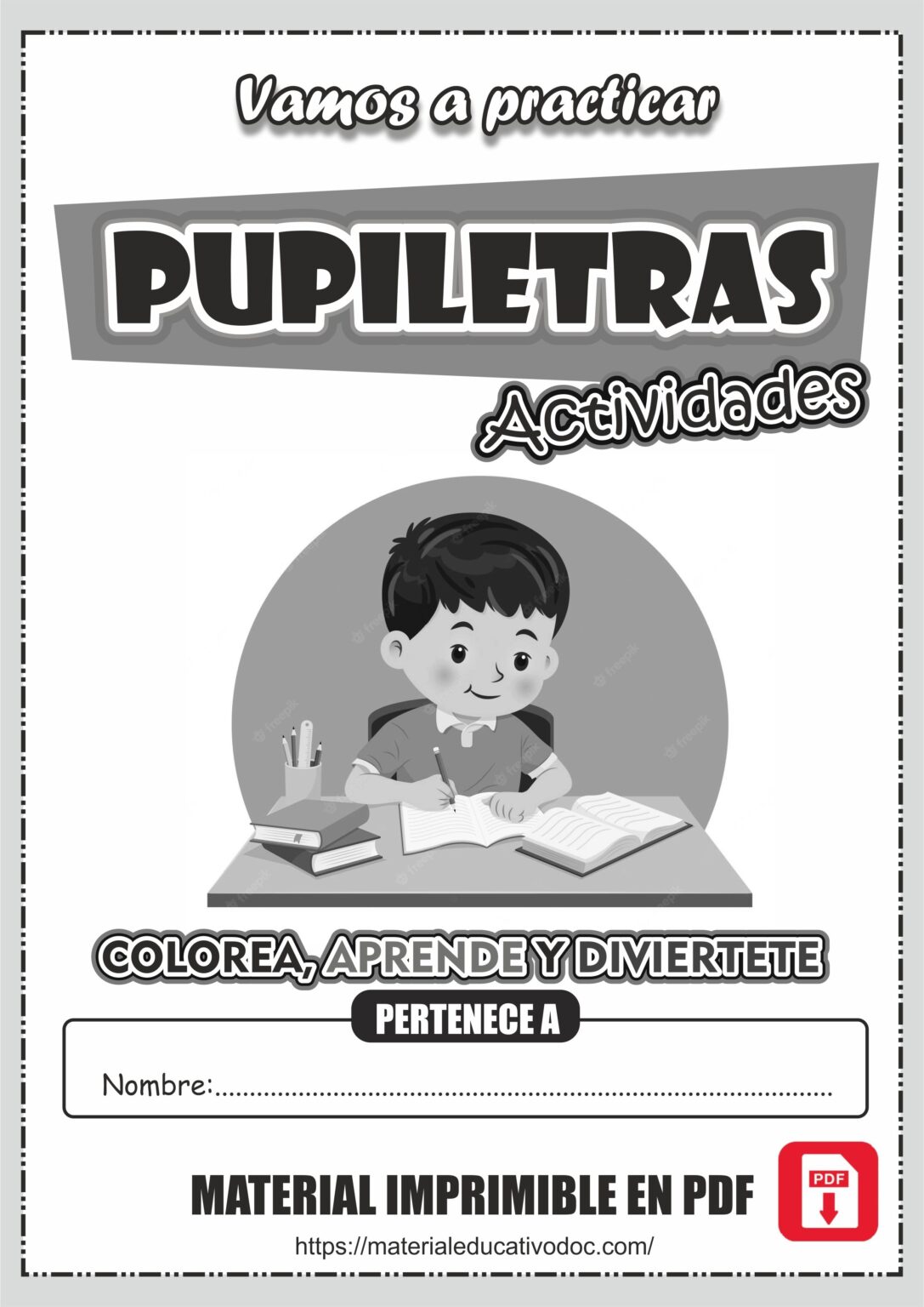 Pupiletras cuaderno de actividades Aprende y Diviertete