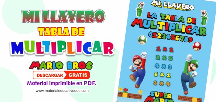 Tabla de multiplicar archivos - Material Educativo para Docente
