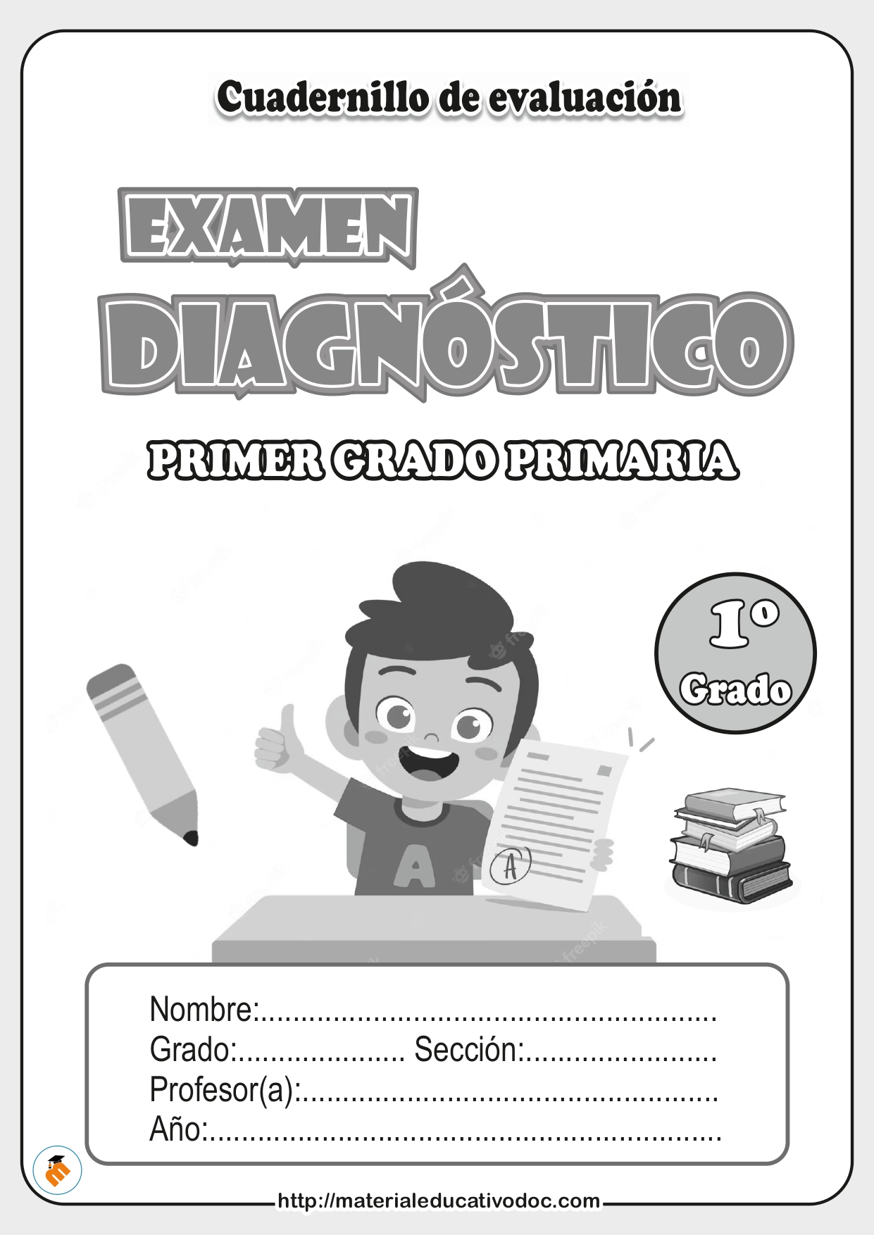 Exámen de diagnóstico 1º grado nivel primaria
