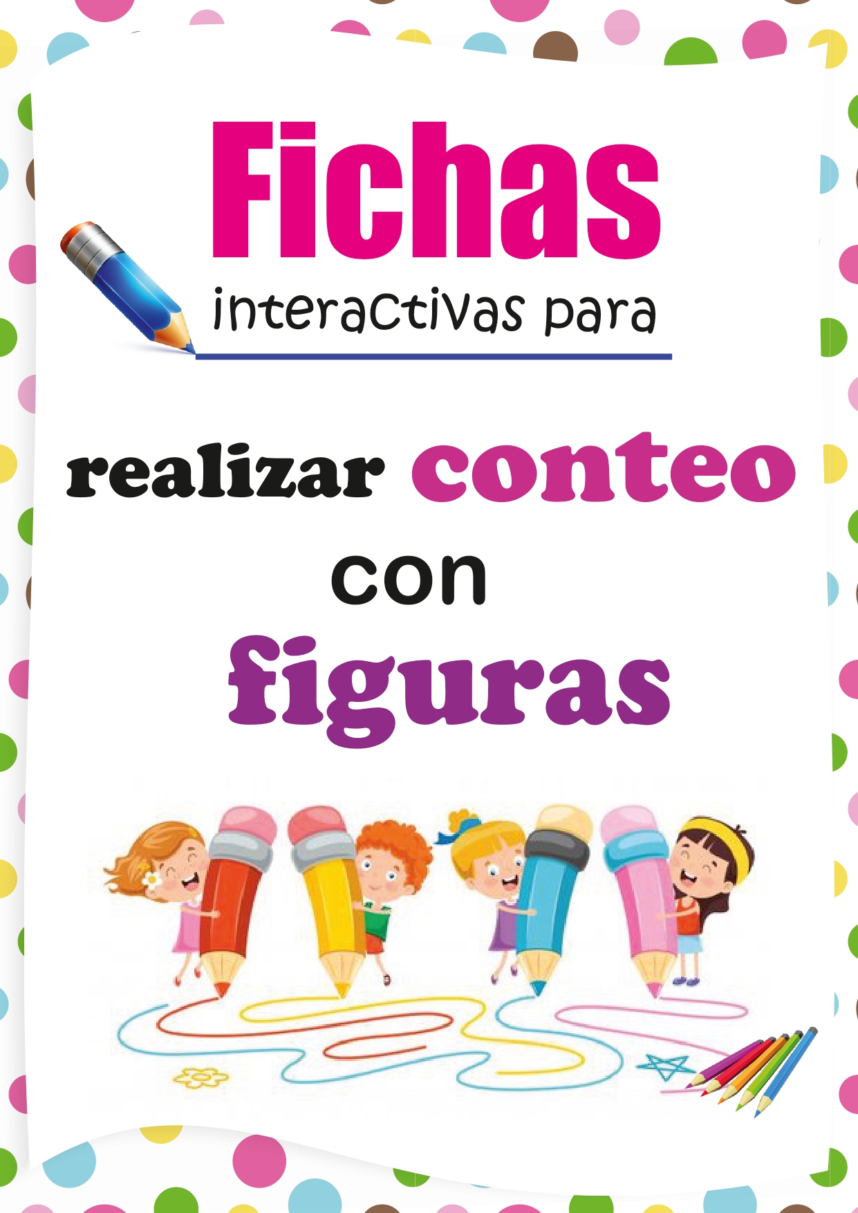 Conteo de figuras fichas de trabajo para contar y marcar