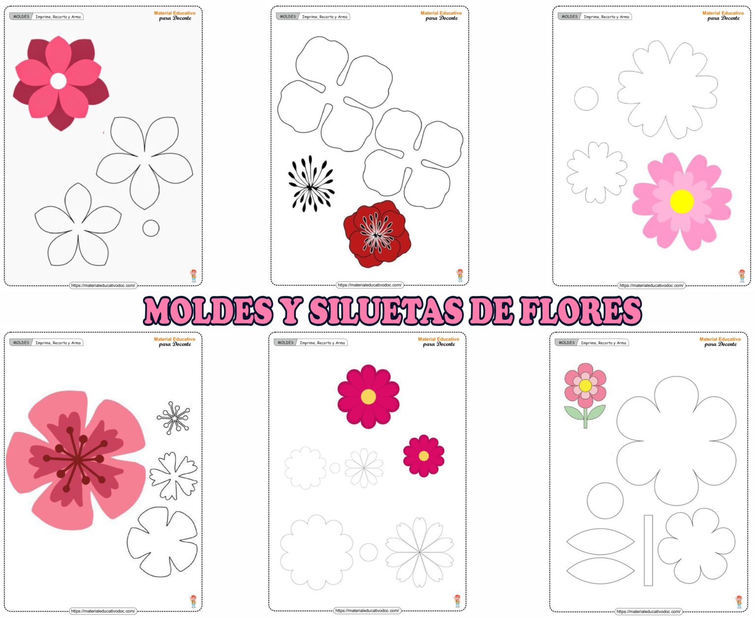 Moldes y Siluetas de Flores para Tus Proyectos: Ideas y Recursos