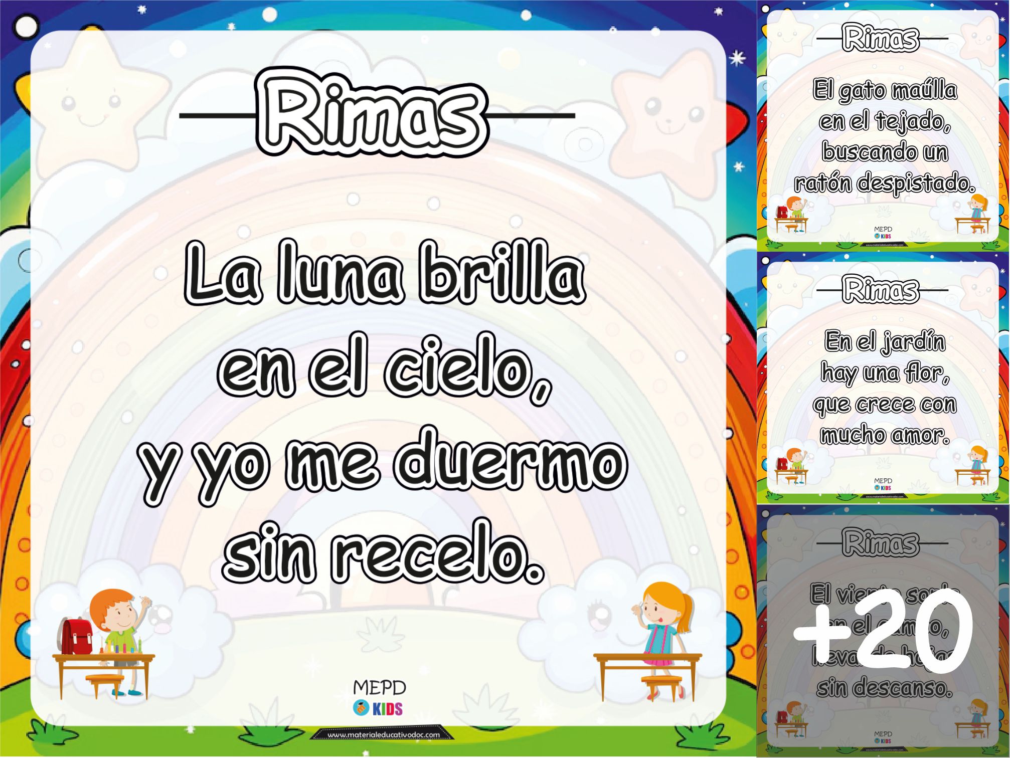 Rimas cortas para niños, desarrolla su habilidades lingüísticas