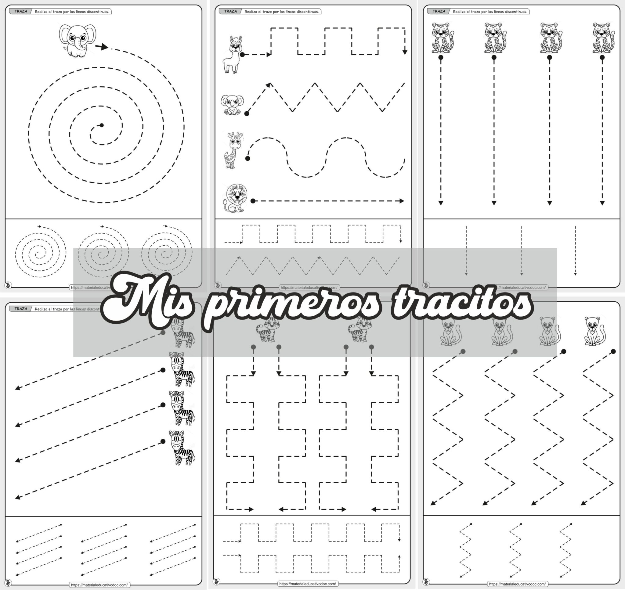 Ejercicios de Grafomotricidad mis primeros tracitos