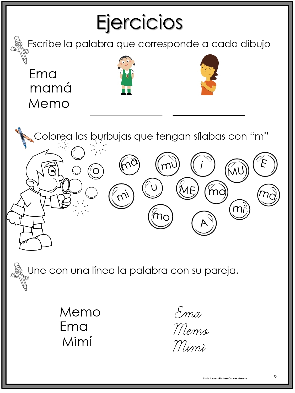 +50 ejercicios de lectoescritura educación primaria