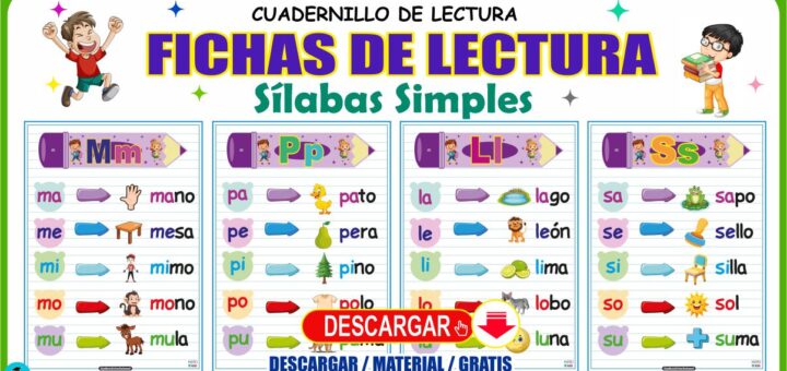 Sílabas inversas cuaderno de trabajo Inicial - Primaria
