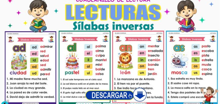 Dictados con sílabas inversas para mejora la lectura y escritura